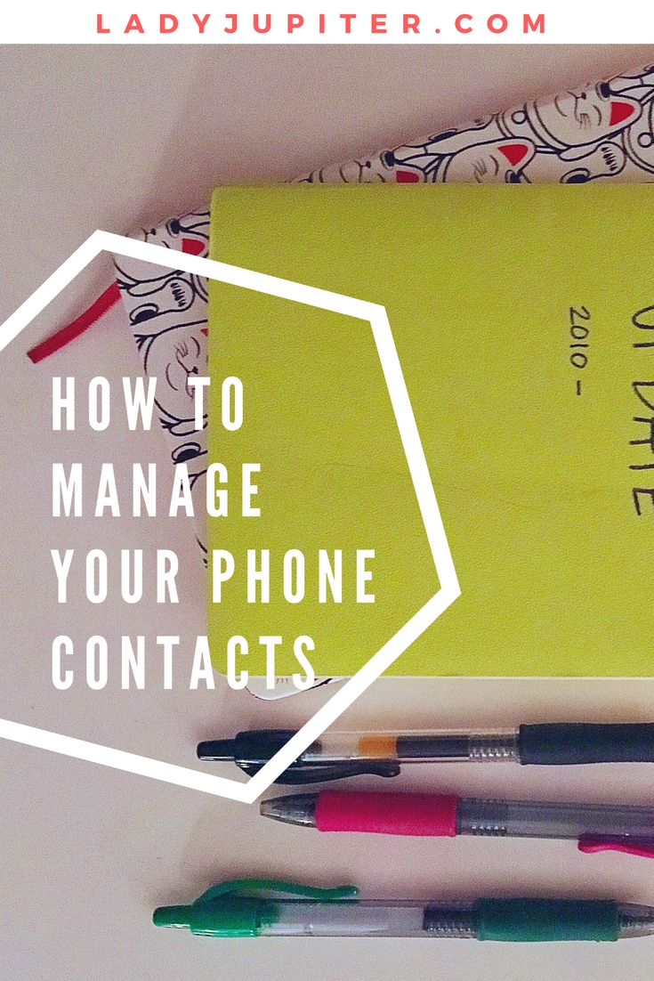 How to Manage Your Phone Contacts – Lady Jupiter
